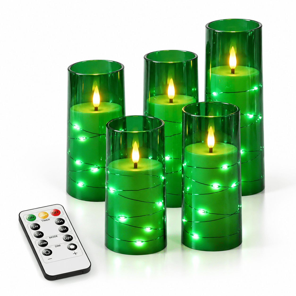 Less Led Candles With Timer 5 Pc Flickering For Romantic Ambiance And ...