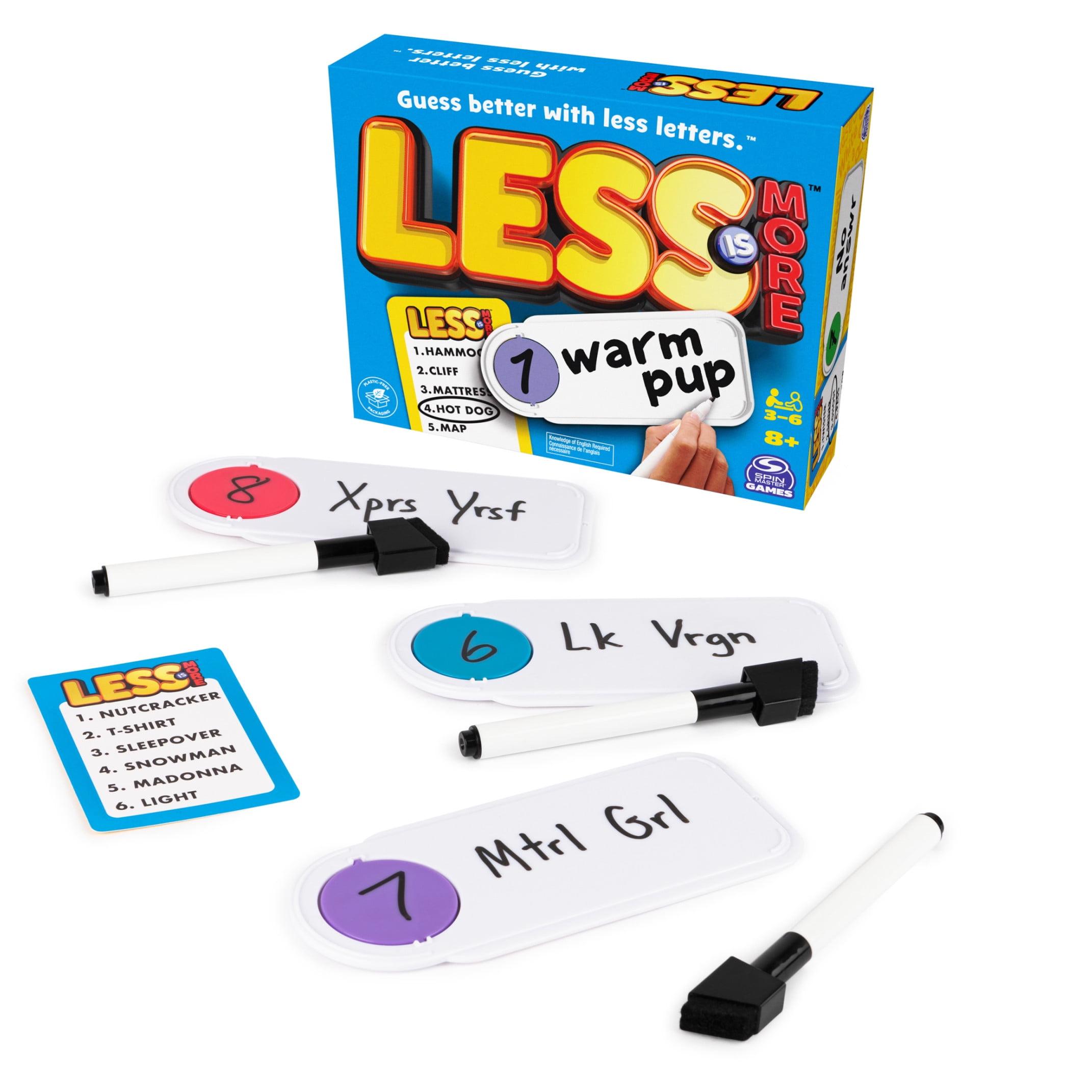 Spin Master's Less is More: Funny Family Party Board Game for Friends ...