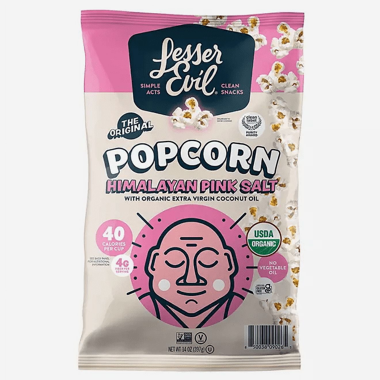 Lesser Evil, Buddha Bowl, Organic Popcorn, Himalayan, (Himalayan Pink ...
