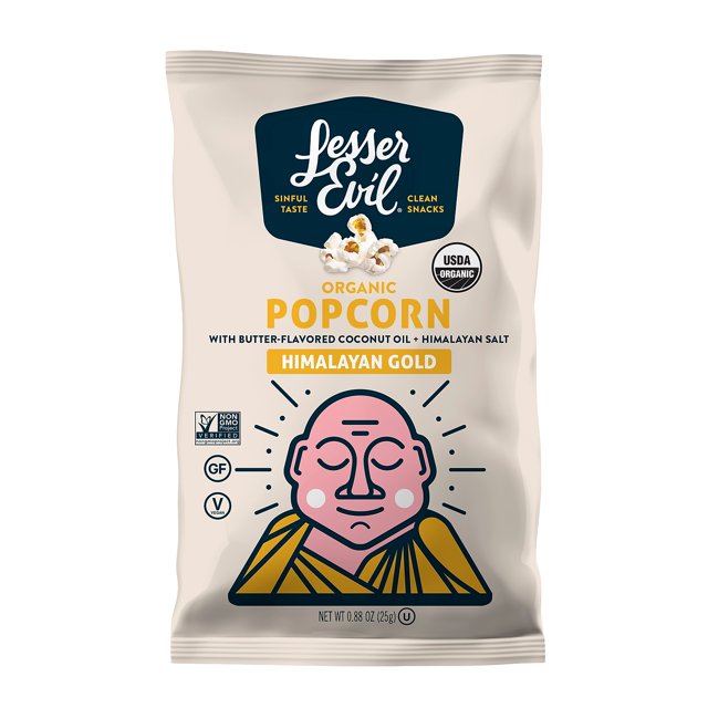 Lesser Evil Buddha Bowl, Vegan Himalayan Gold Popcorn Flavored with ...