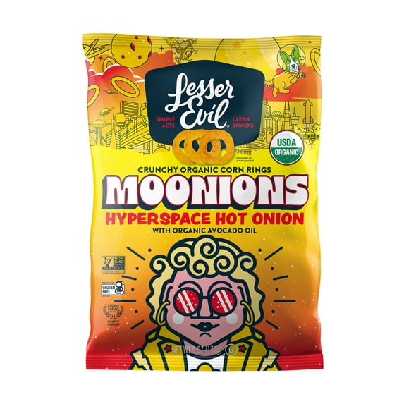Lesser Evil Moonions, Hyperspace Hot Onion 6oz - Walmart.com