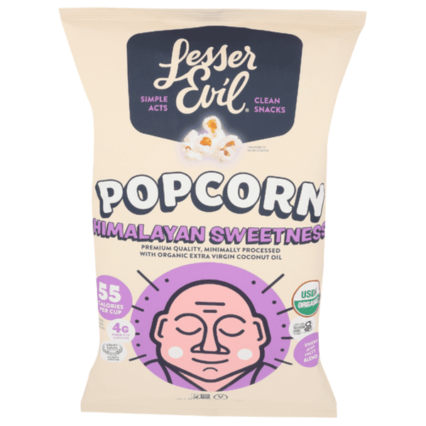 Lesser Evil Organic Himalayan Sweetness Sweet & Salty Popcorn 6.4 oz ...