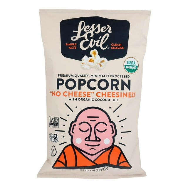 Lesser Evil - Popcorn No Chs Chsiness - Case of 12-4.6 OZ - Walmart.com