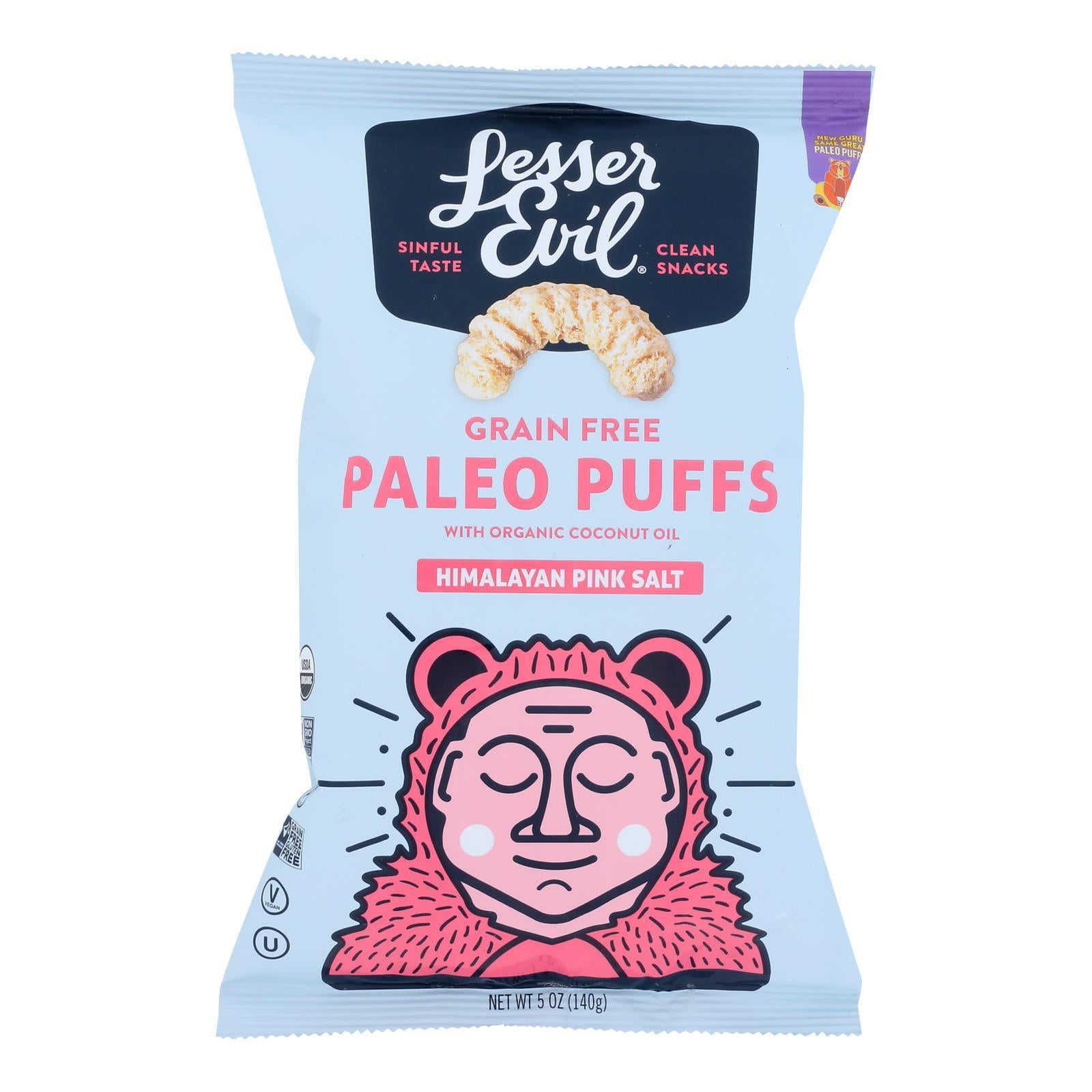 Lesser Evil Puffs - Crunchy Himalayan Salt - Case Of 9 - 5 Oz. - Walmart.com