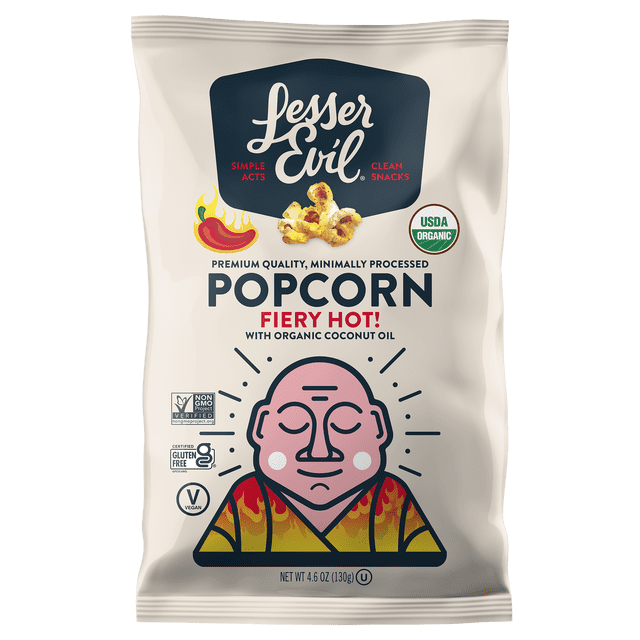 LesserEvil Fiery Popcorn - Walmart Business Supplies