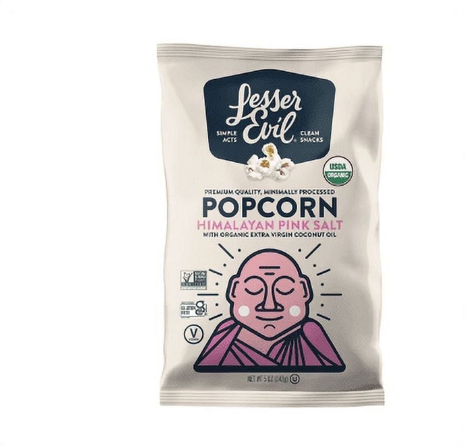 LesserEvil Popcorn Himalayan Pink Salt -- 5 oz - Walmart.com