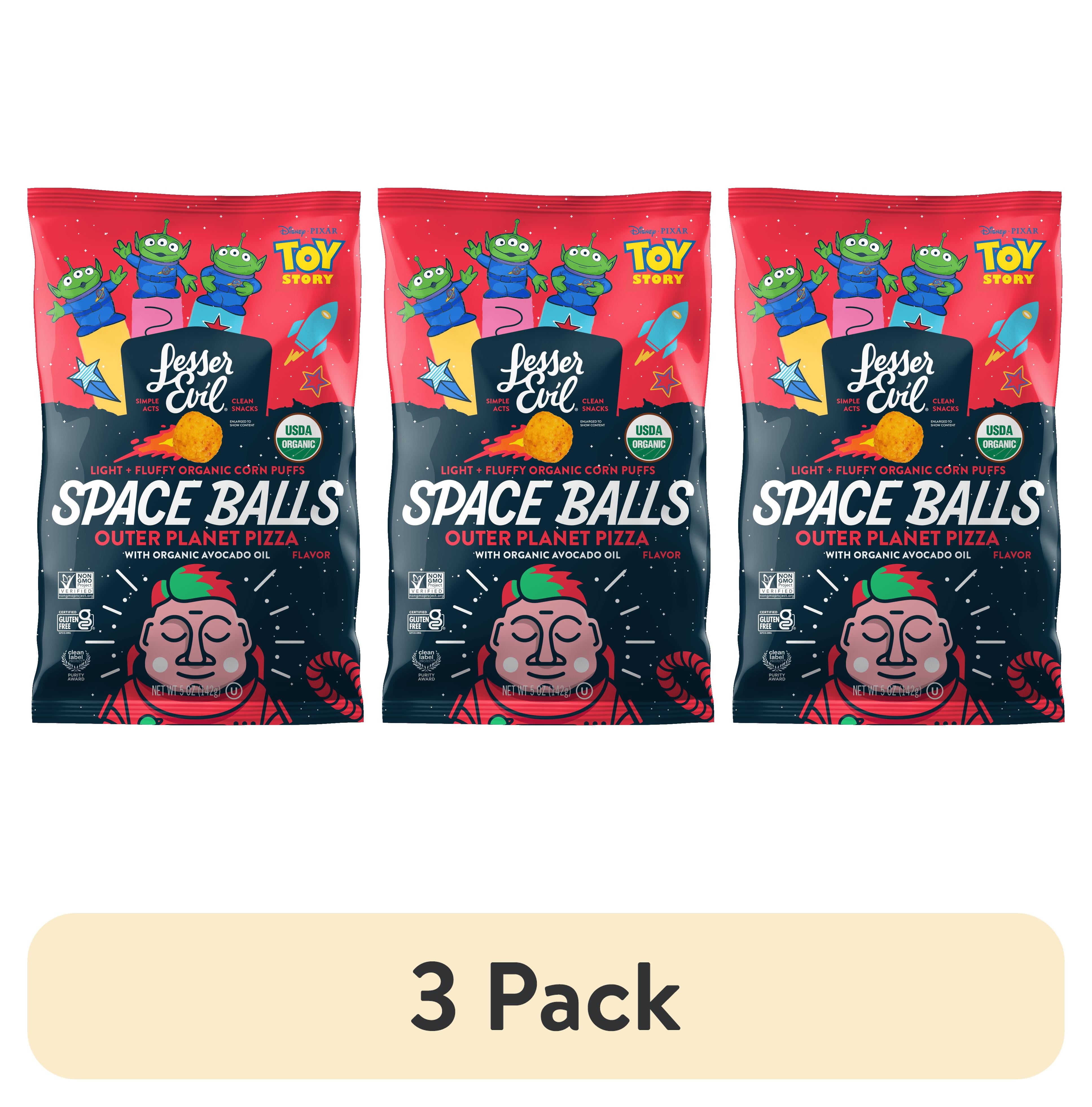 (3 pack) LesserEvil Space Balls, Outer Planet Pizza, 5 oz - Walmart.com