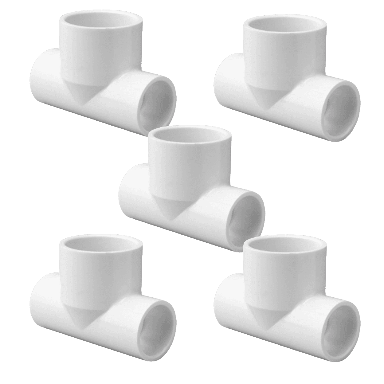 Lesso America 401-075 (5 Pack), Plumbing, PVC Pipe Fitting, Reducing ...