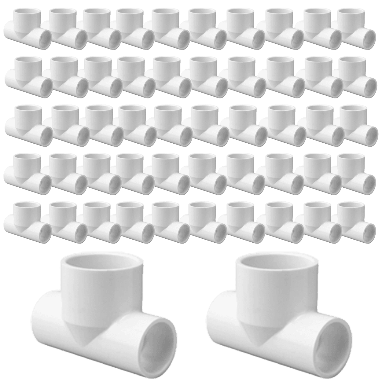 Lesso America 401-213 (100 Pack), Plumbing, PVC Pipe Fitting, Reducing ...