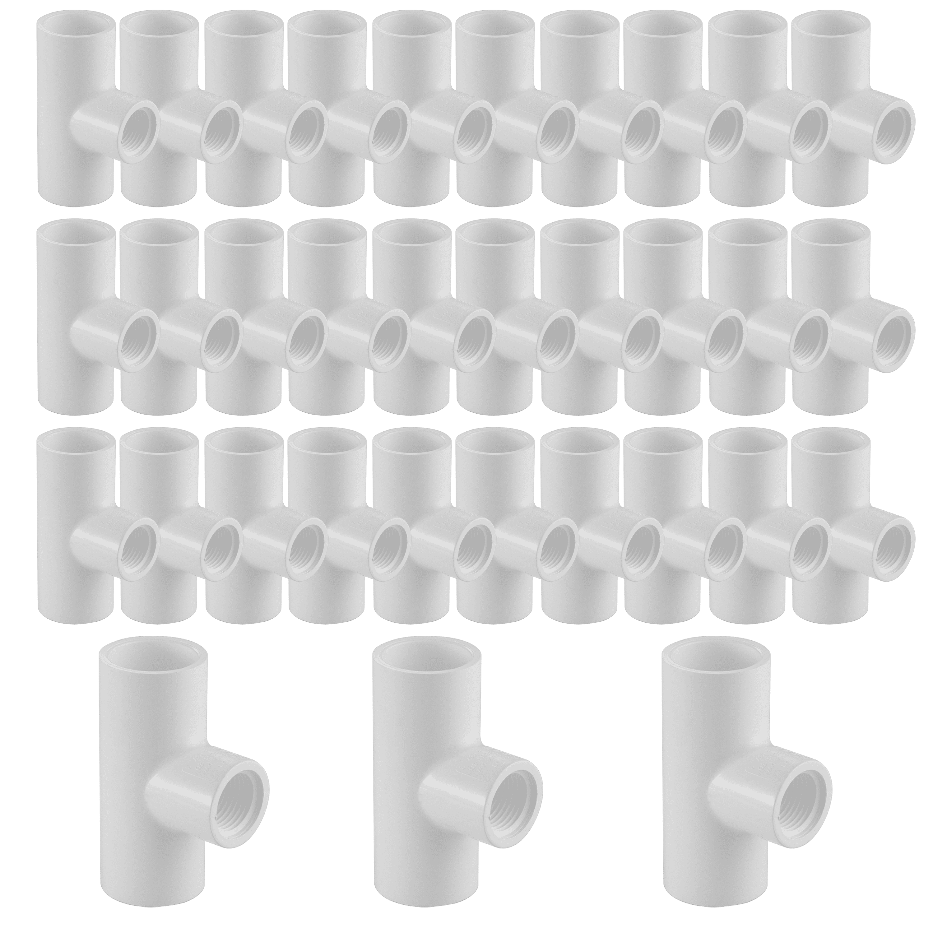Lesso America 402-101 (100 Pack), Plumbing, PVC Pipe Fitting, Reducing ...