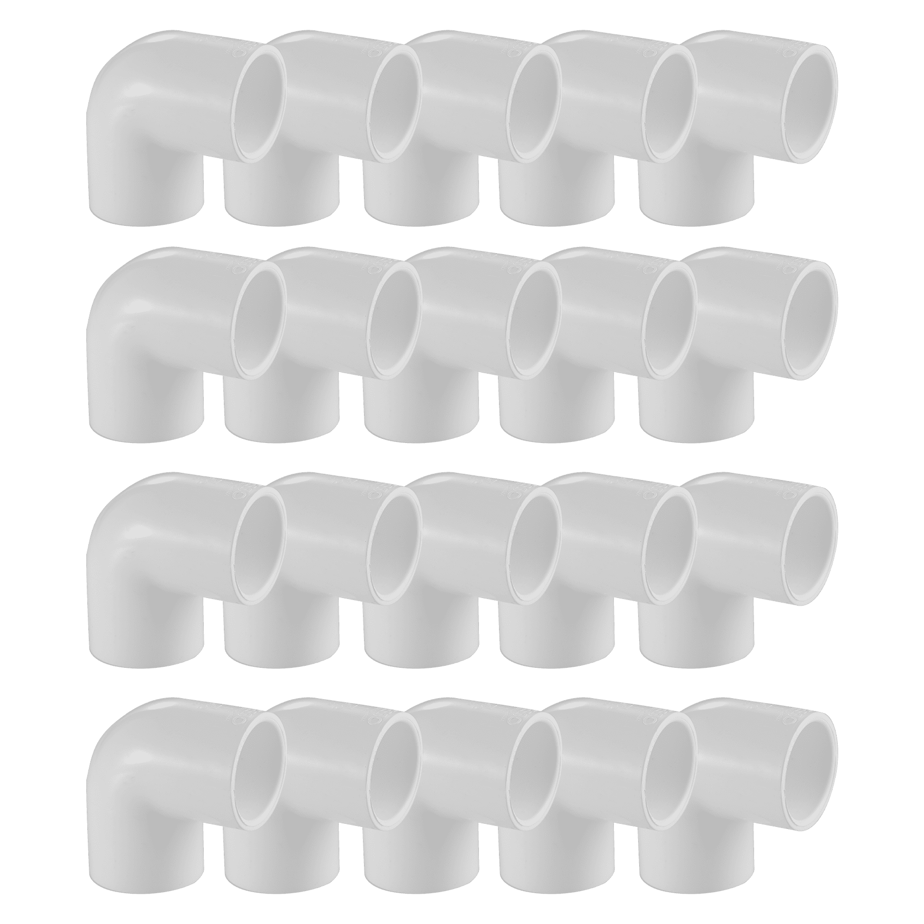 Lesso America 406-010 (20 Pack), Plumbing, PVC Pipe Fitting, 90° Ell ...