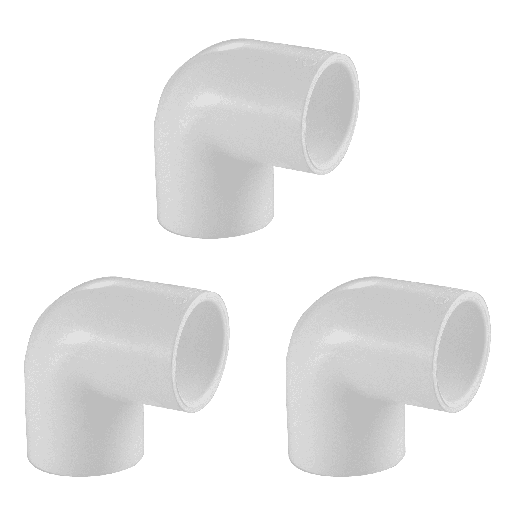 Lesso America 406-060 (3 Pack), Plumbing, PVC Pipe Fitting, 90° Ell ...