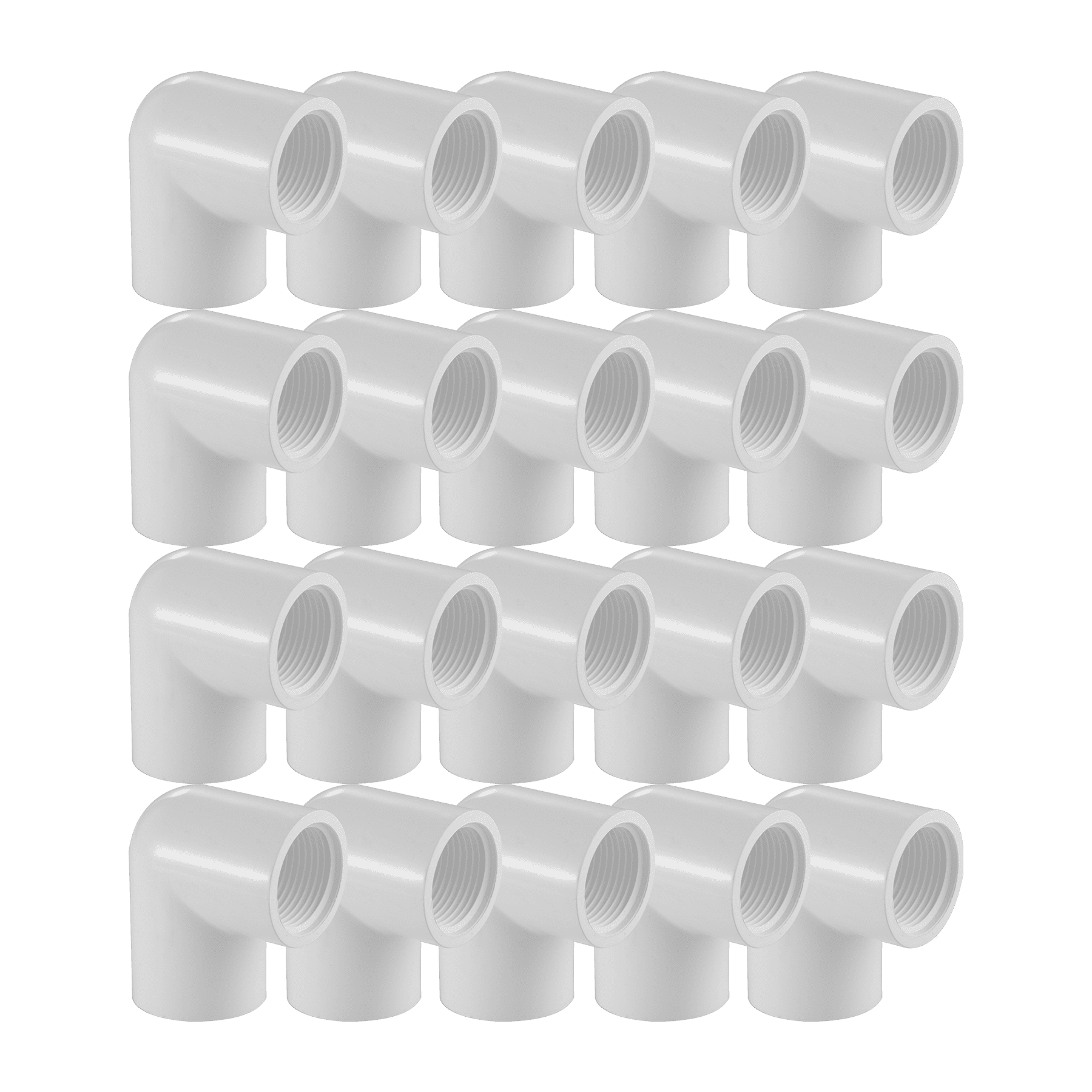 Lesso America 407-010 (20 Pack), Plumbing, PVC Pipe Fitting,90°Elbow ...