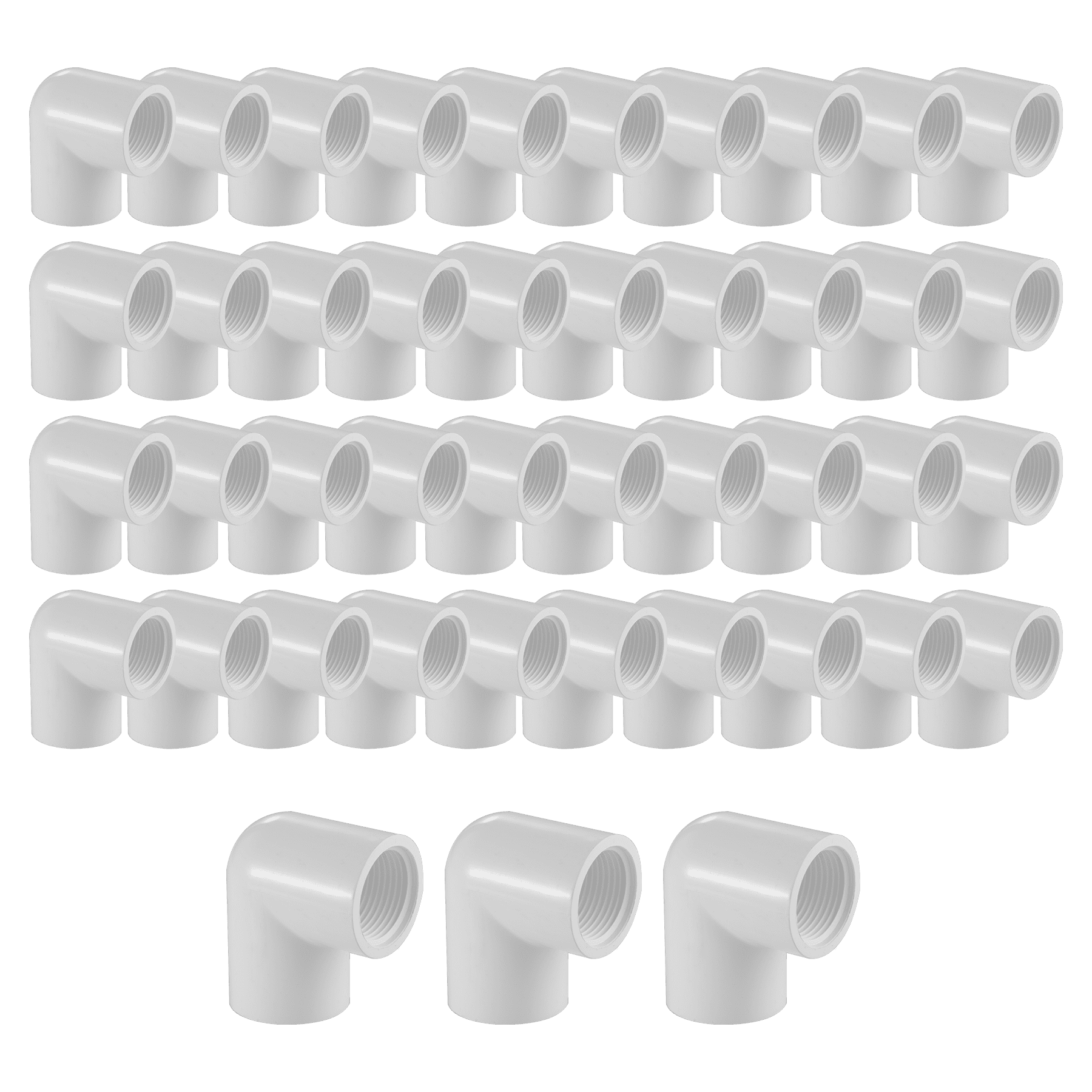 Lesso America 407-101 (100 Pack), Plumbing, PVC Pipe Fitting,90 ...