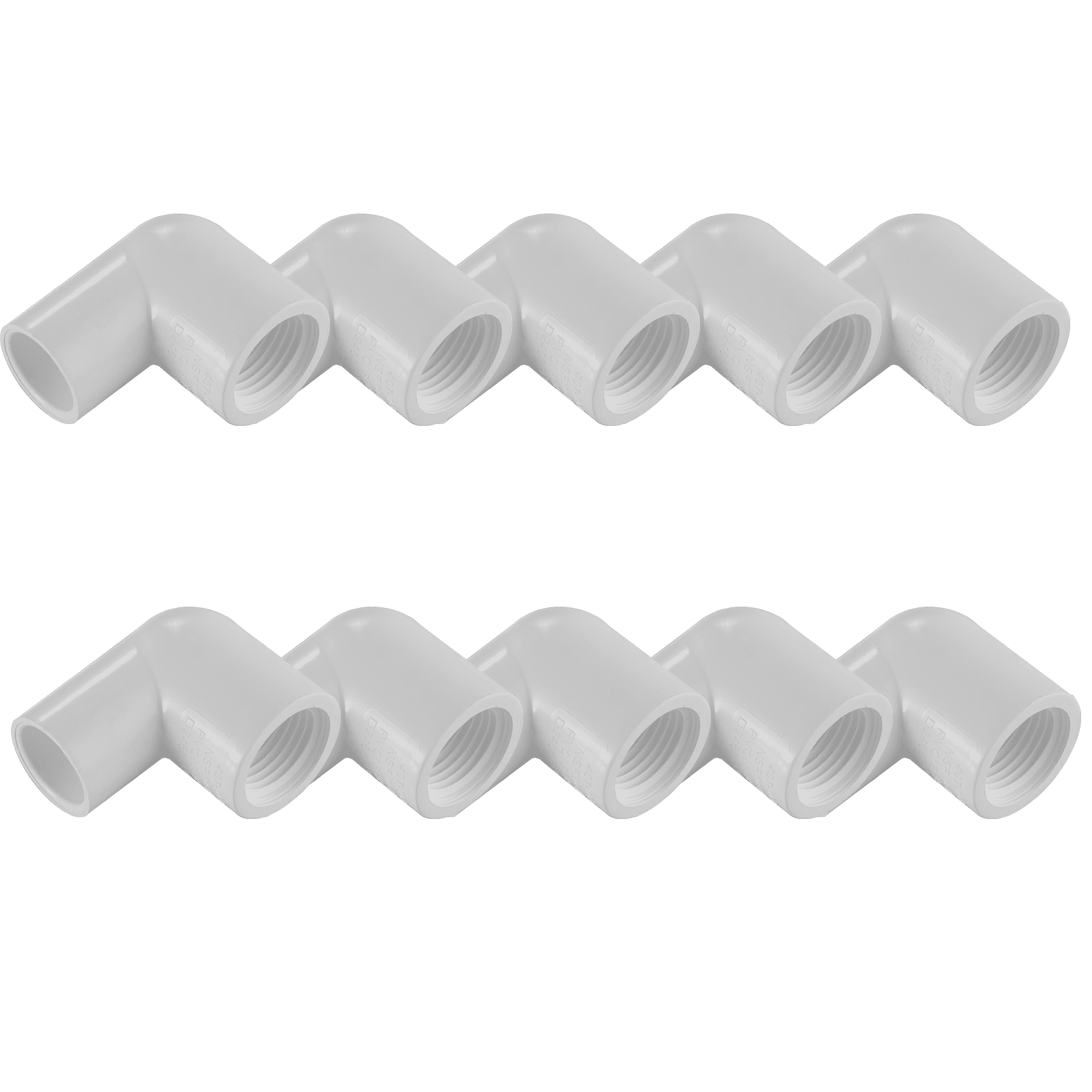 Lesso America 407-249 (10 Pack), Plumbing, PVC Pipe Fitting,90 ...