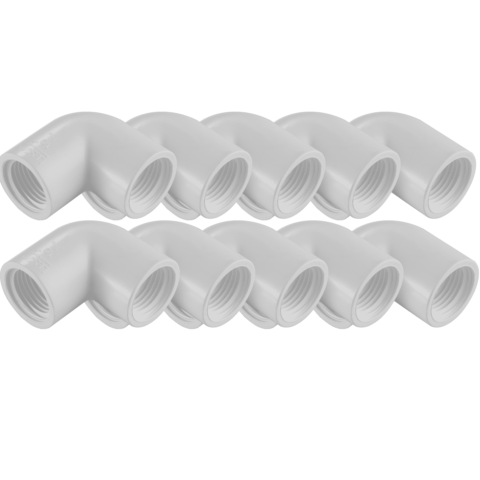 Lesso America 408-012 (10 Pack), Plumbing, PVC Pipe Fitting,90 ...