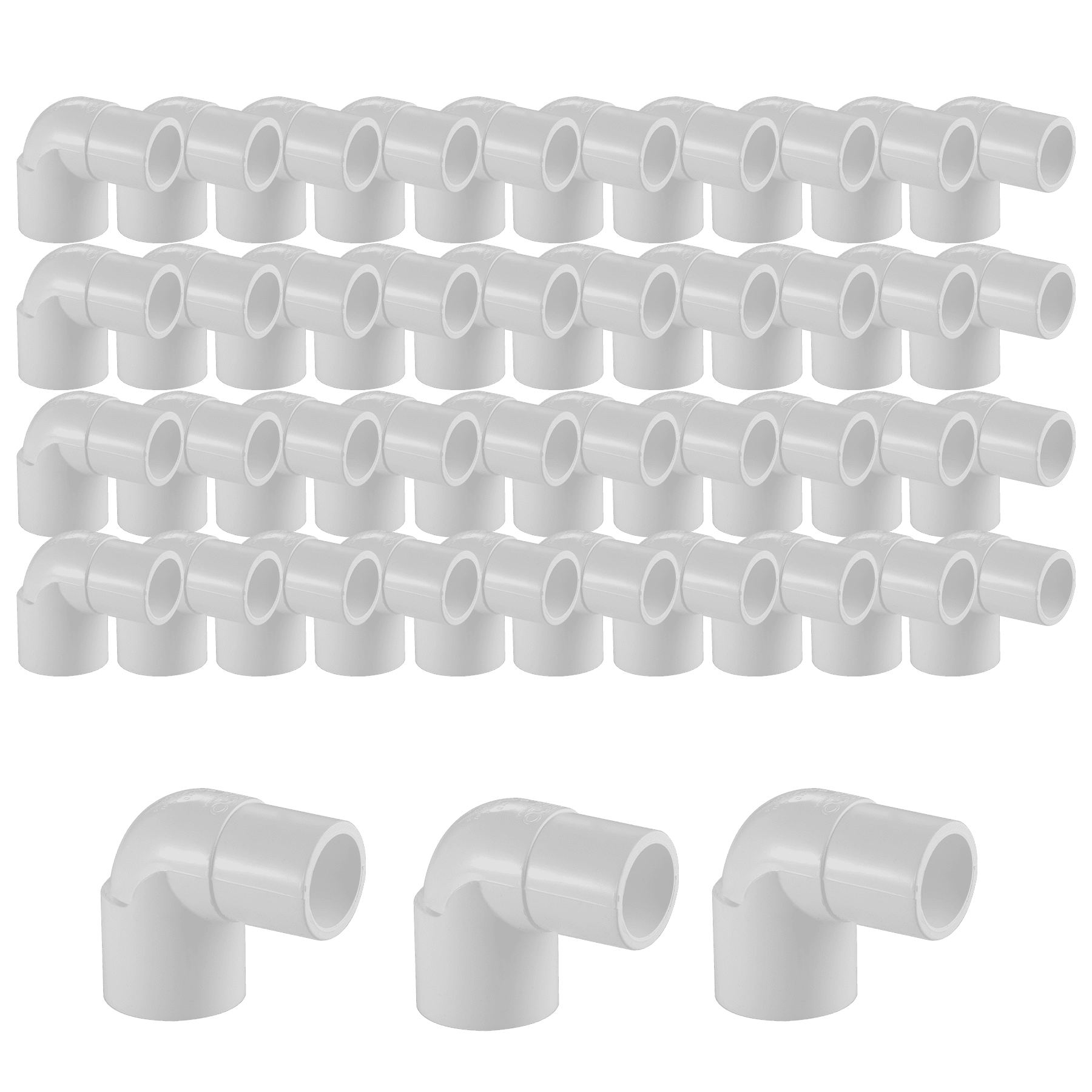 Lesso America 409-005 (100 Pack), Plumbing, PVC Pipe Fitting,90° Street ...