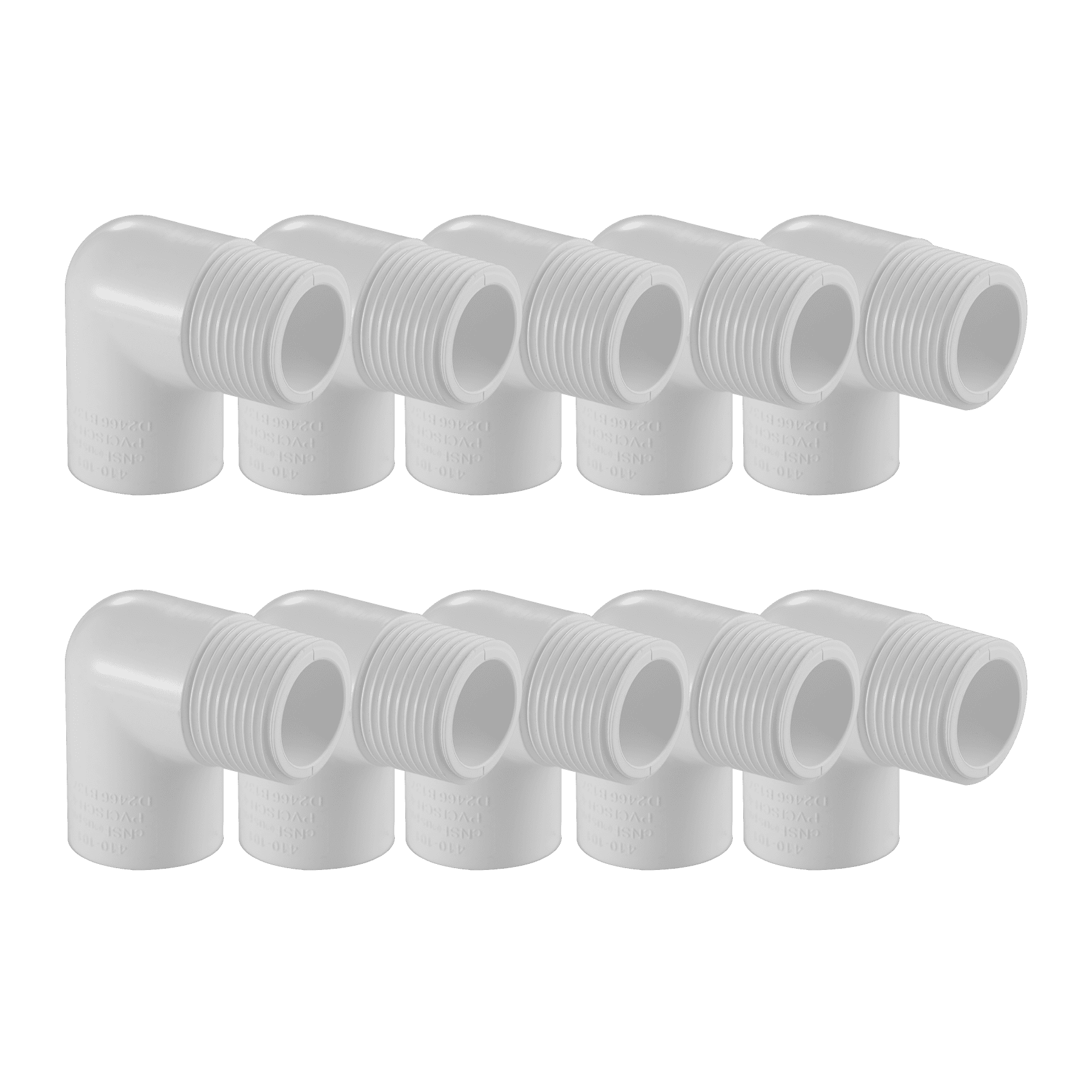 Lesso America 410-101 (10 Pack), Plumbing, PVC Pipe Fitting,90 ...
