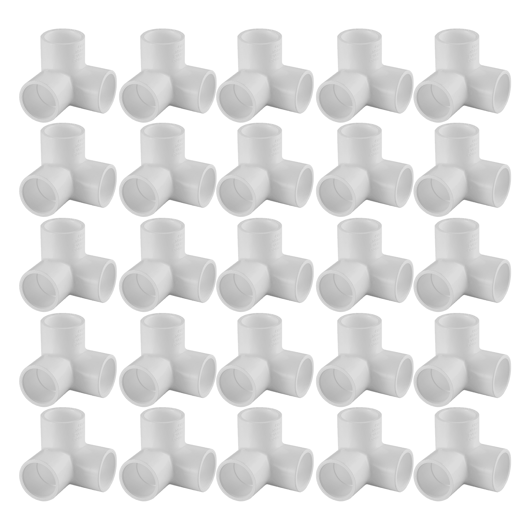 Lesso America 413-007 (100 Pack), Plumbing, PVC Pipe Fitting,Side ...