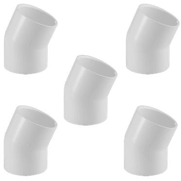 Lesso America 406-015S (10 Pack), Plumbing, PVC Pipe Fitting, 90°Sweep ...