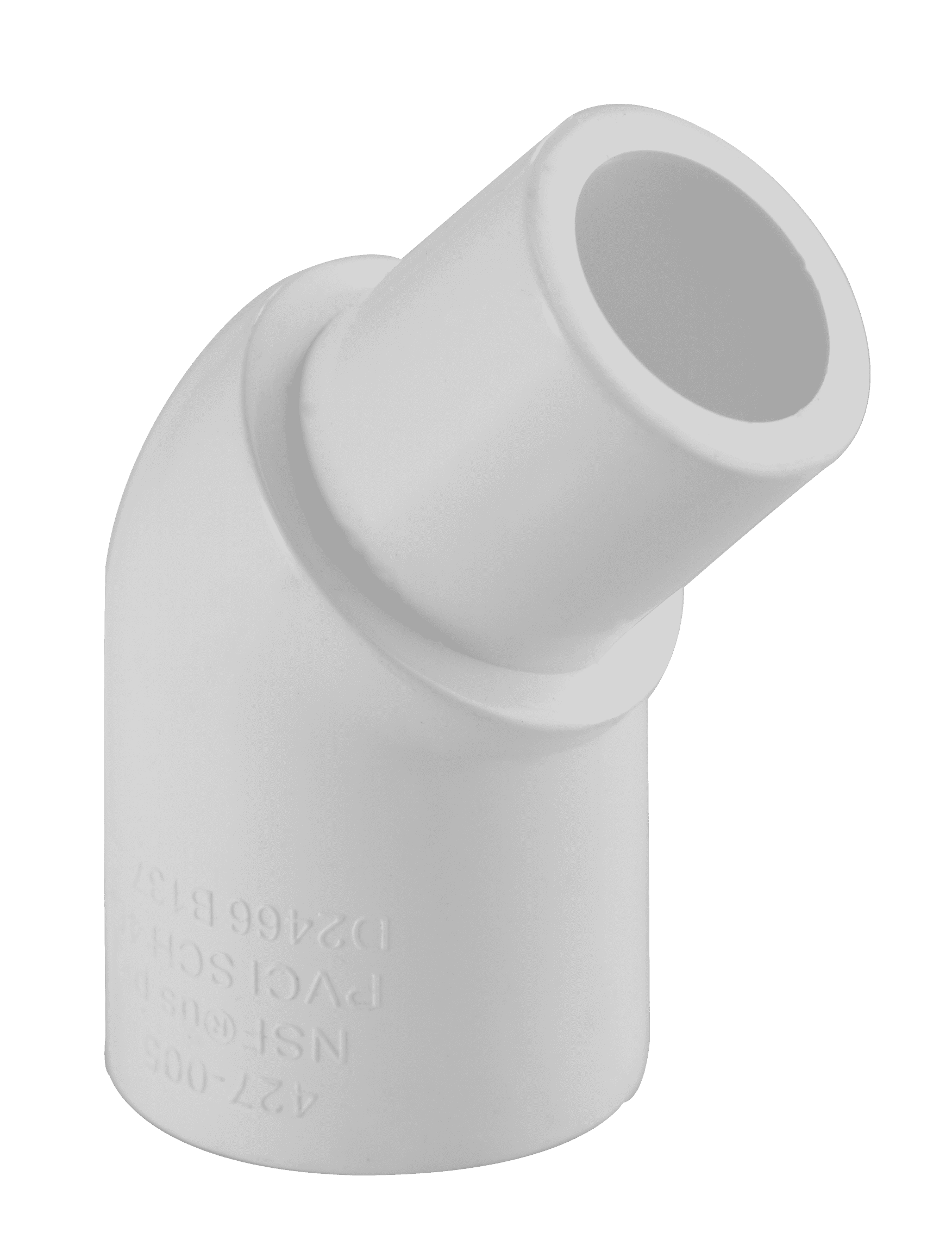 Lesso America 427-007, Plumbing, PVC Pipe Fitting , 45°Street Elbow ...