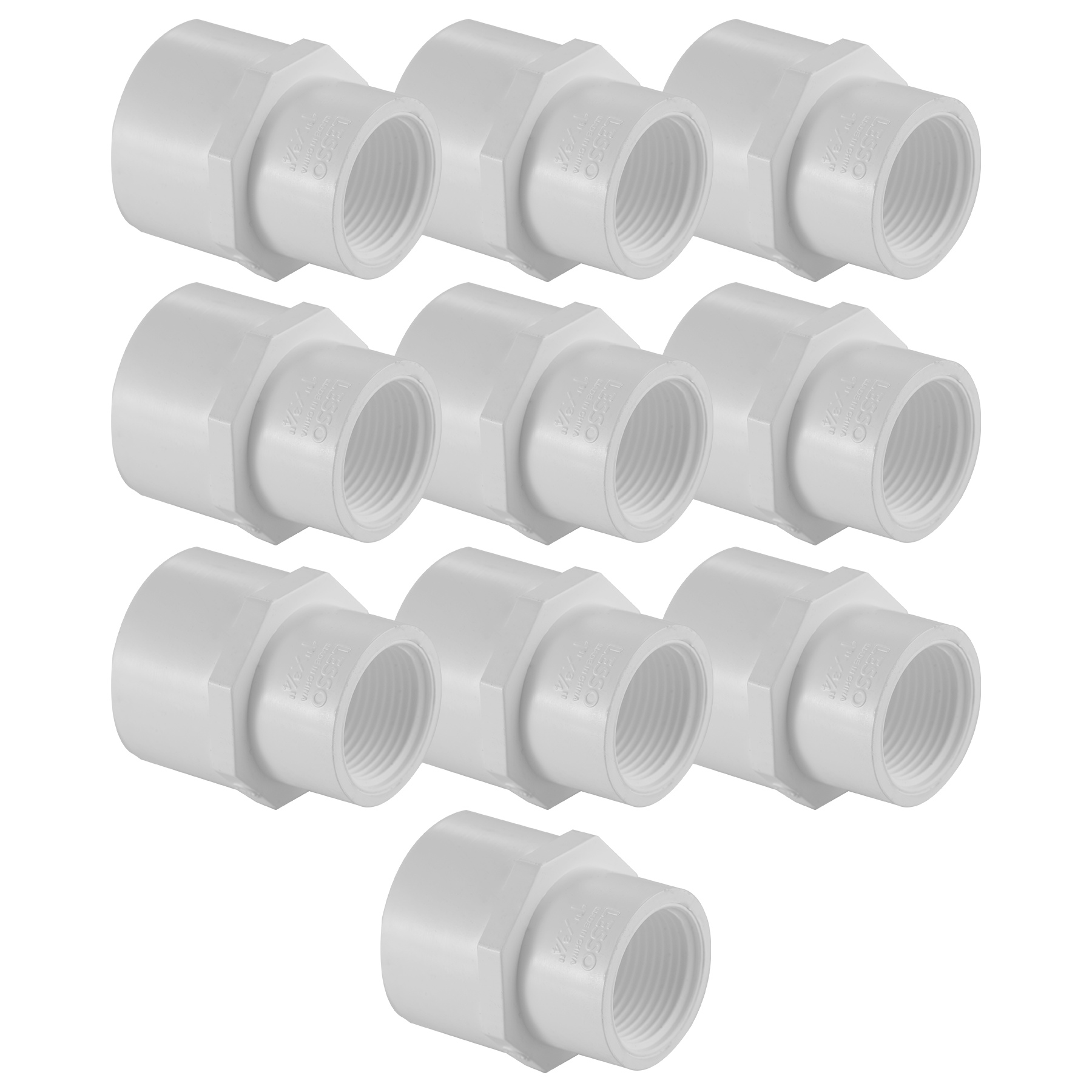 Lesso America 430-131 (10 Pack), Plumbing, PVC Pipe Fitting , Reducing ...
