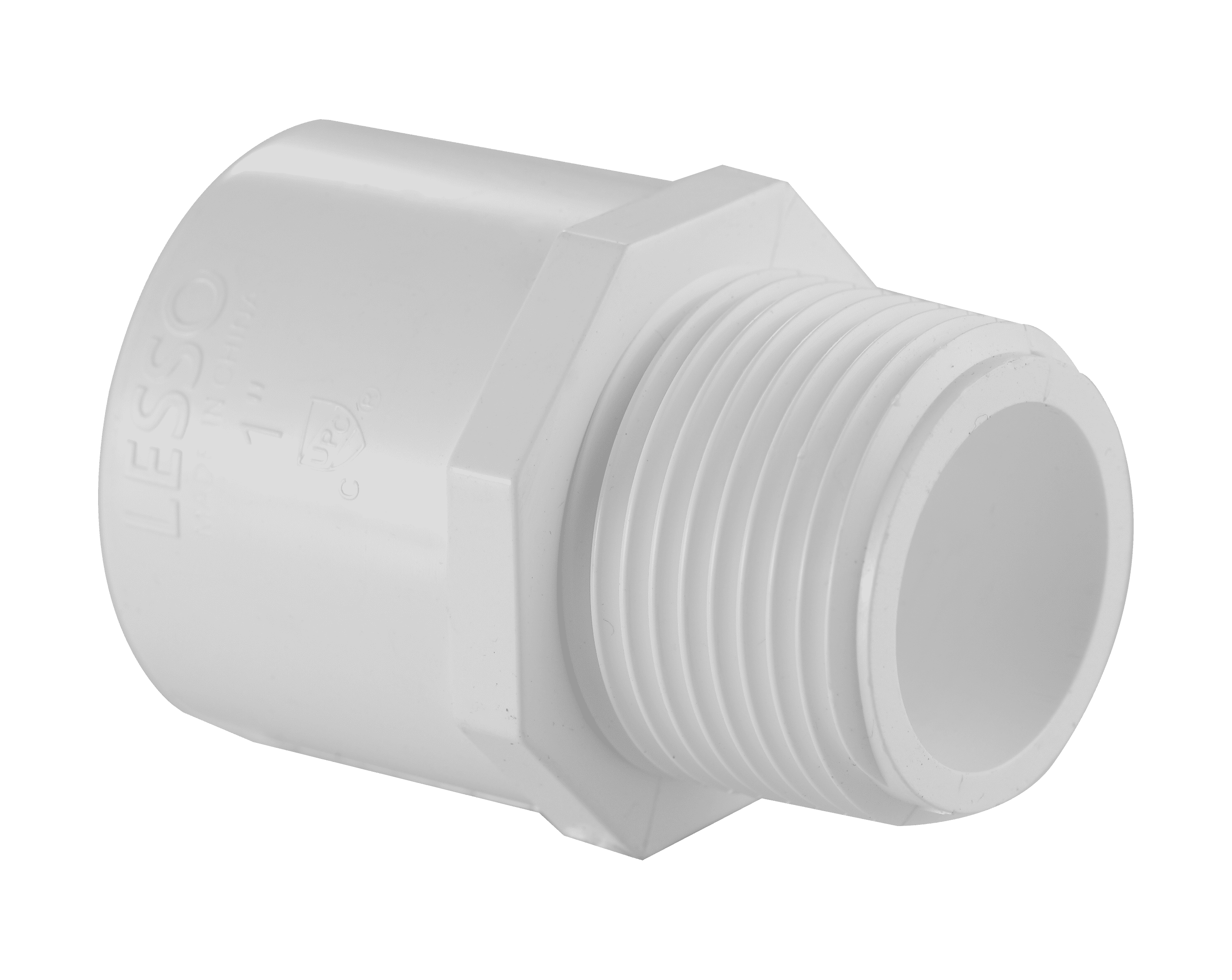 Lesso America 436-012 (10 Pack), Plumbing, PVC Pipe Fitting ,Male ...