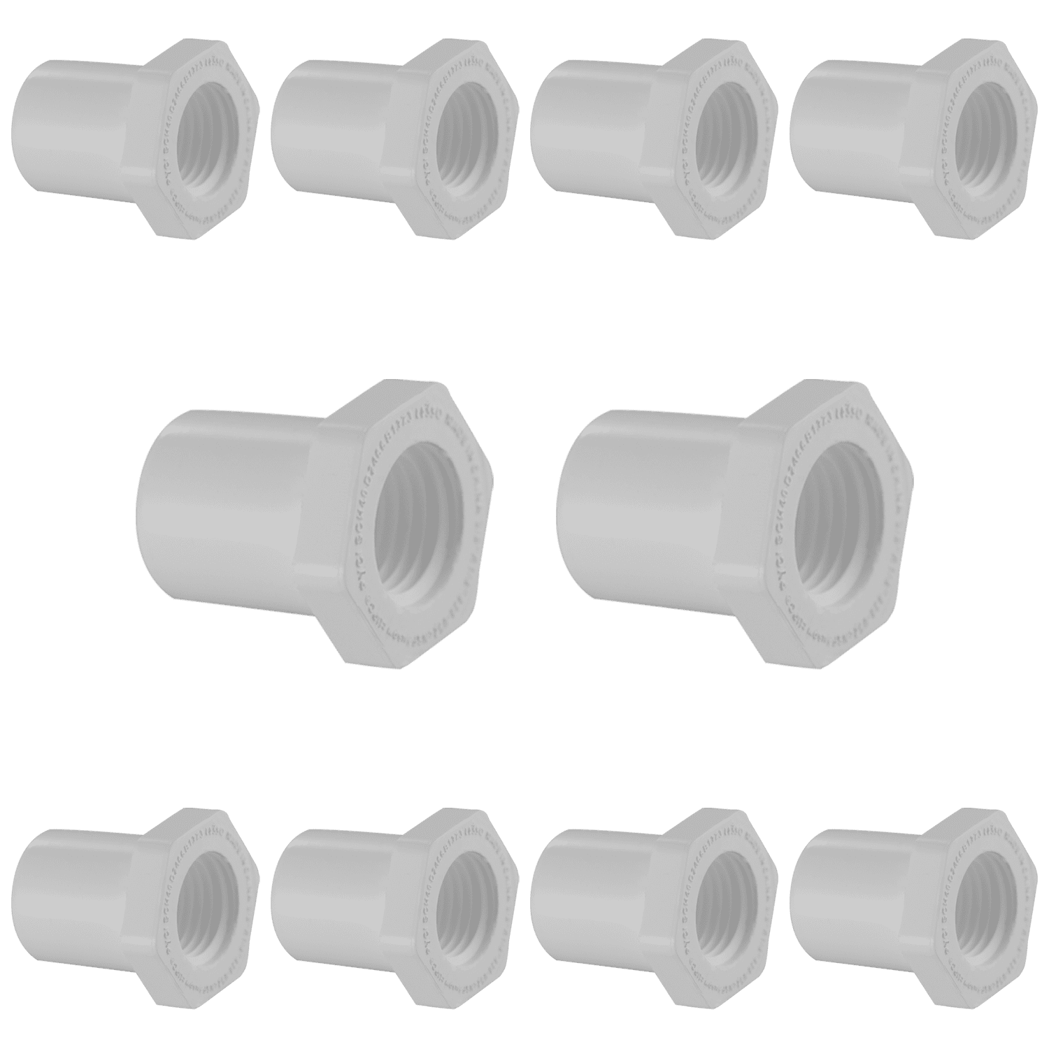 Lesso America 438-247 (10 Pack), Plumbing, PVC Pipe Fitting ,Reducing ...
