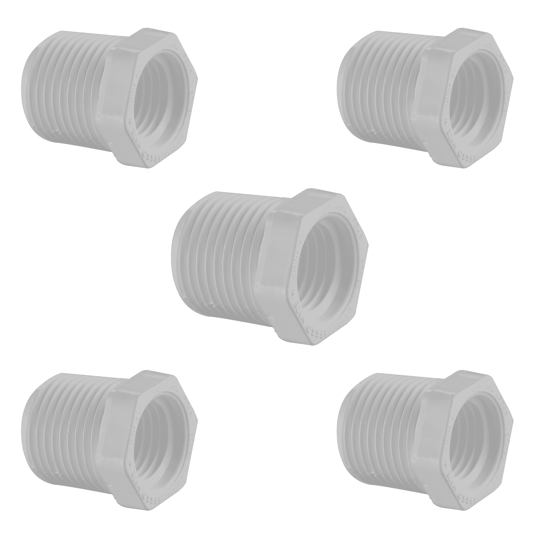 Lesso America 439-211 (5 Pack), Plumbing, PVC Pipe Fitting,Reducing T.T ...