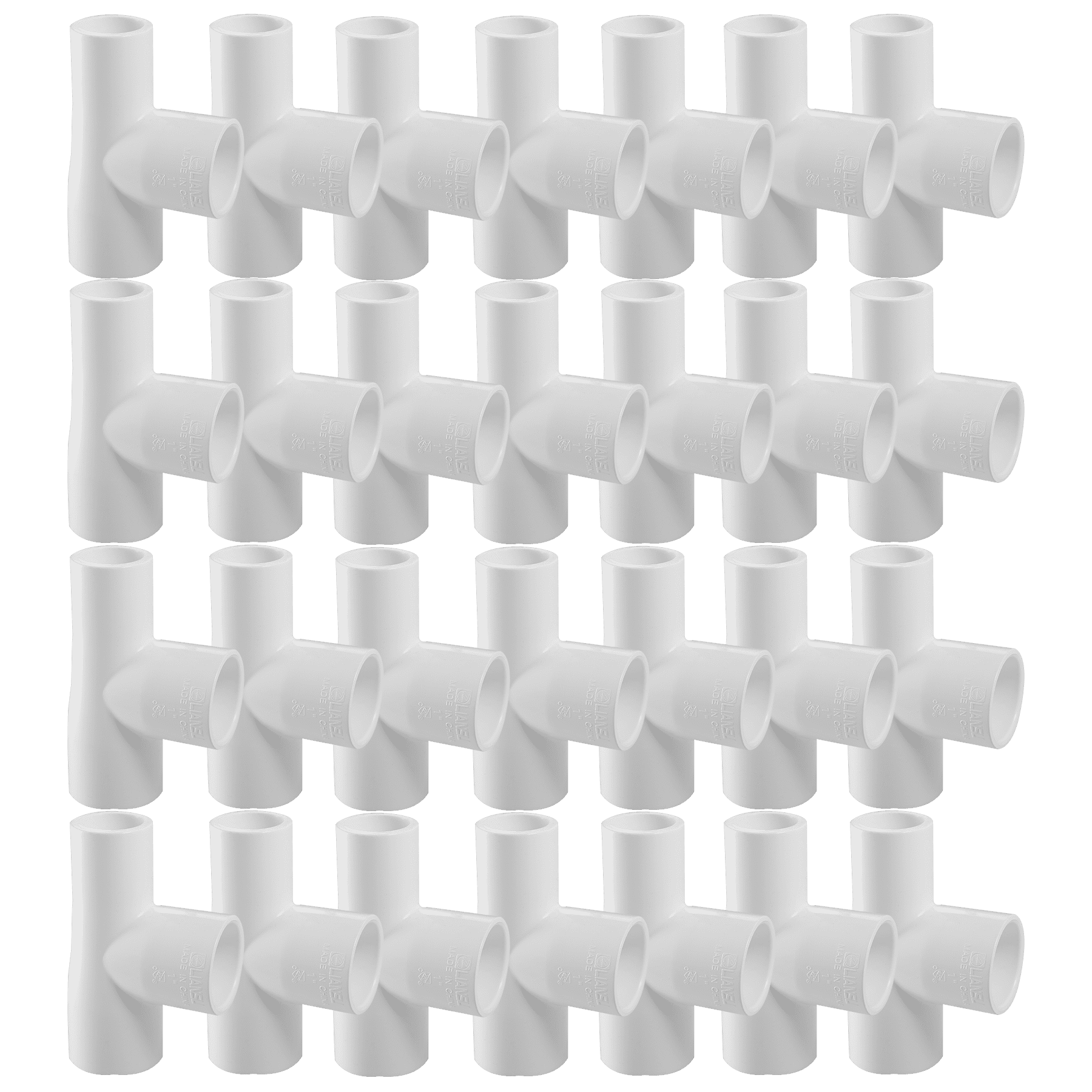 Lesso America 444-007 (100 Pack), Plumbing, PVC Pipe Fitting,Street Tee ...