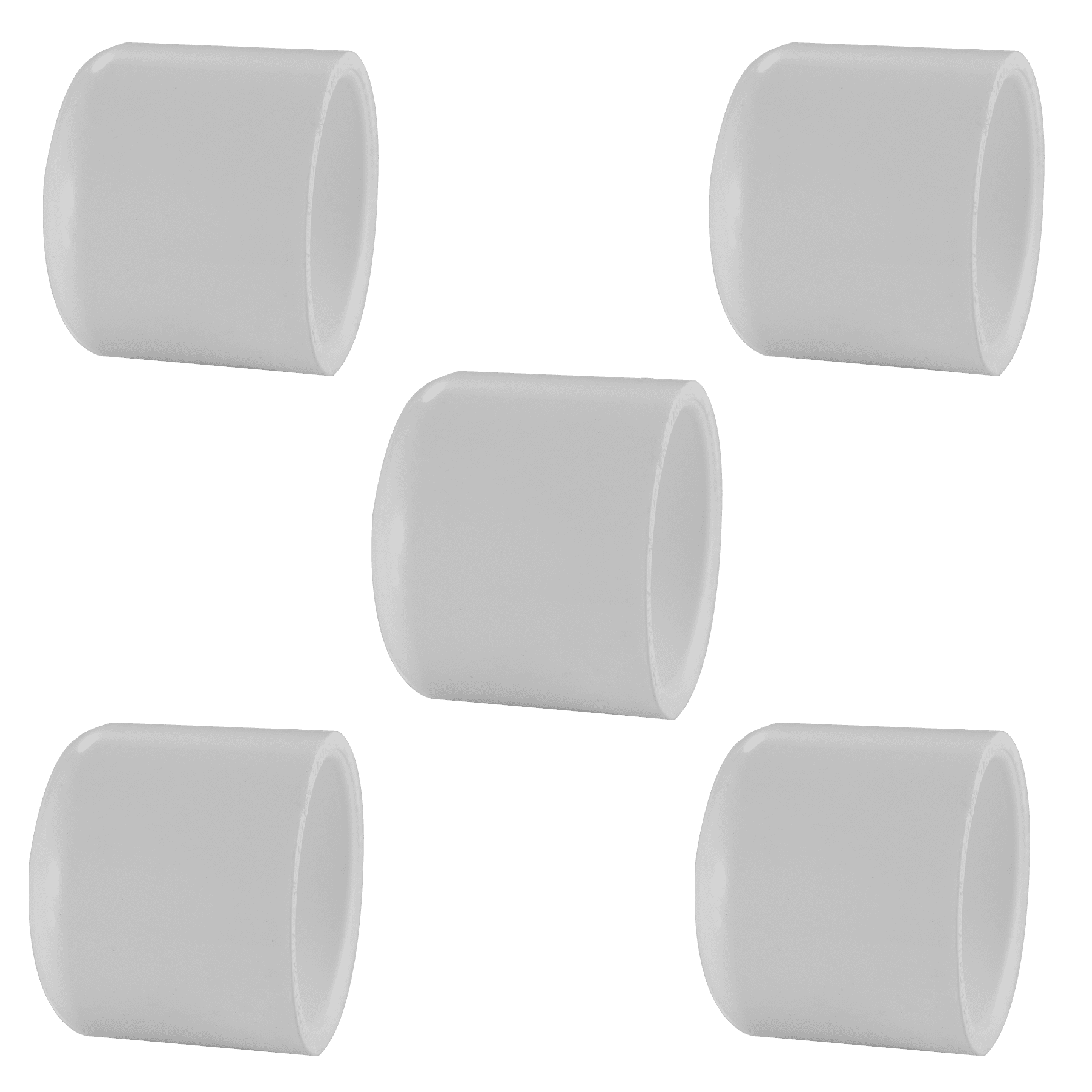 Lesso America 447-015 (5 Pack), Plumbing, PVC Pipe Fitting,Cap,SCH40, 1 ...