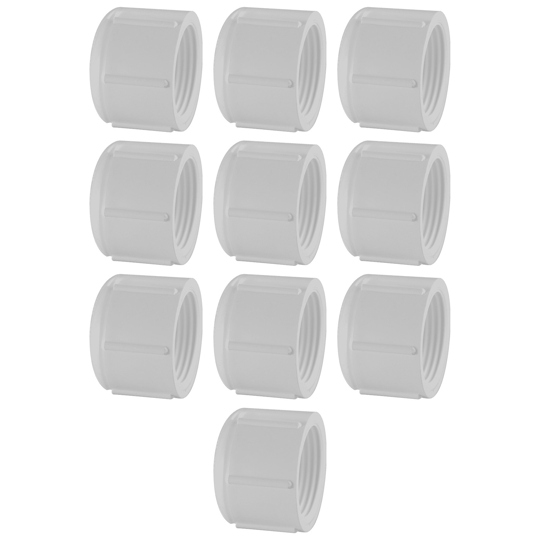 Lesso America 448-012 (10 Pack), Plumbing, PVC Pipe Fitting,Cap, SCH40 ...