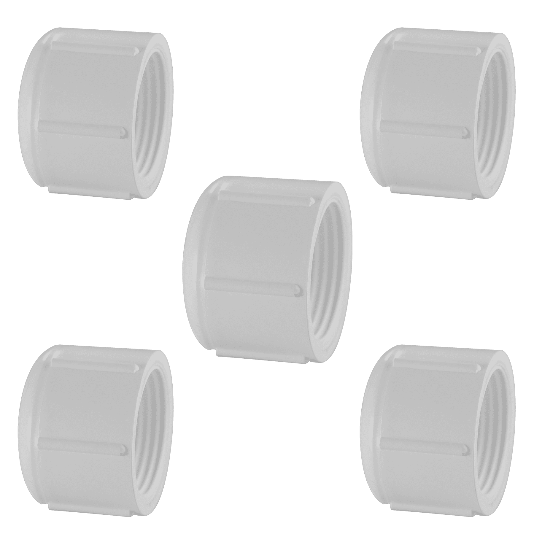 Lesso America 448-012 (5 Pack), Plumbing, PVC Pipe Fitting,Cap, SCH40,1 ...