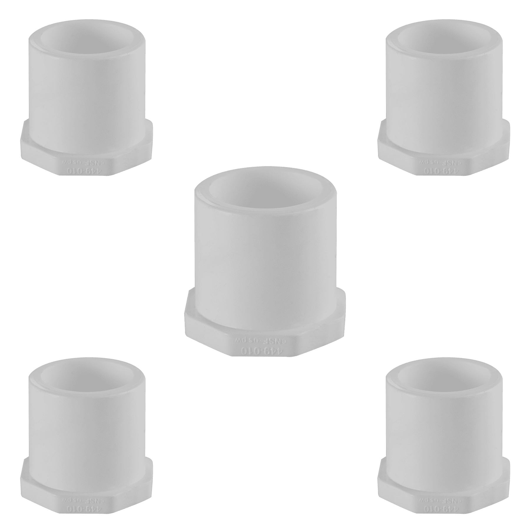 Lesso America 449-005 (5 Pack), Plumbing, PVC Pipe Fitting,Plug, SCH40 ...