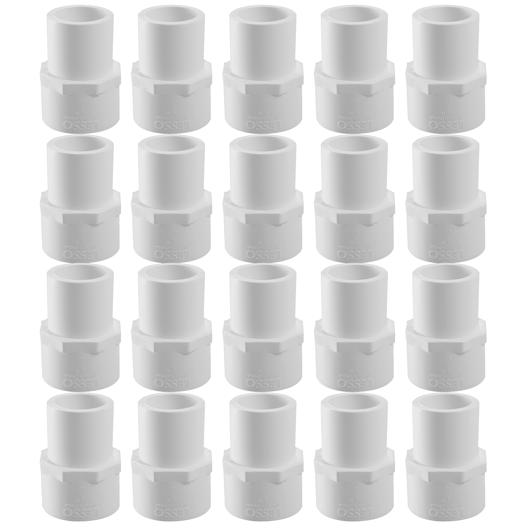 Lesso America 478-005 (20 Pack), Plumbing, PVC Pipe Fitting, Spigot ...
