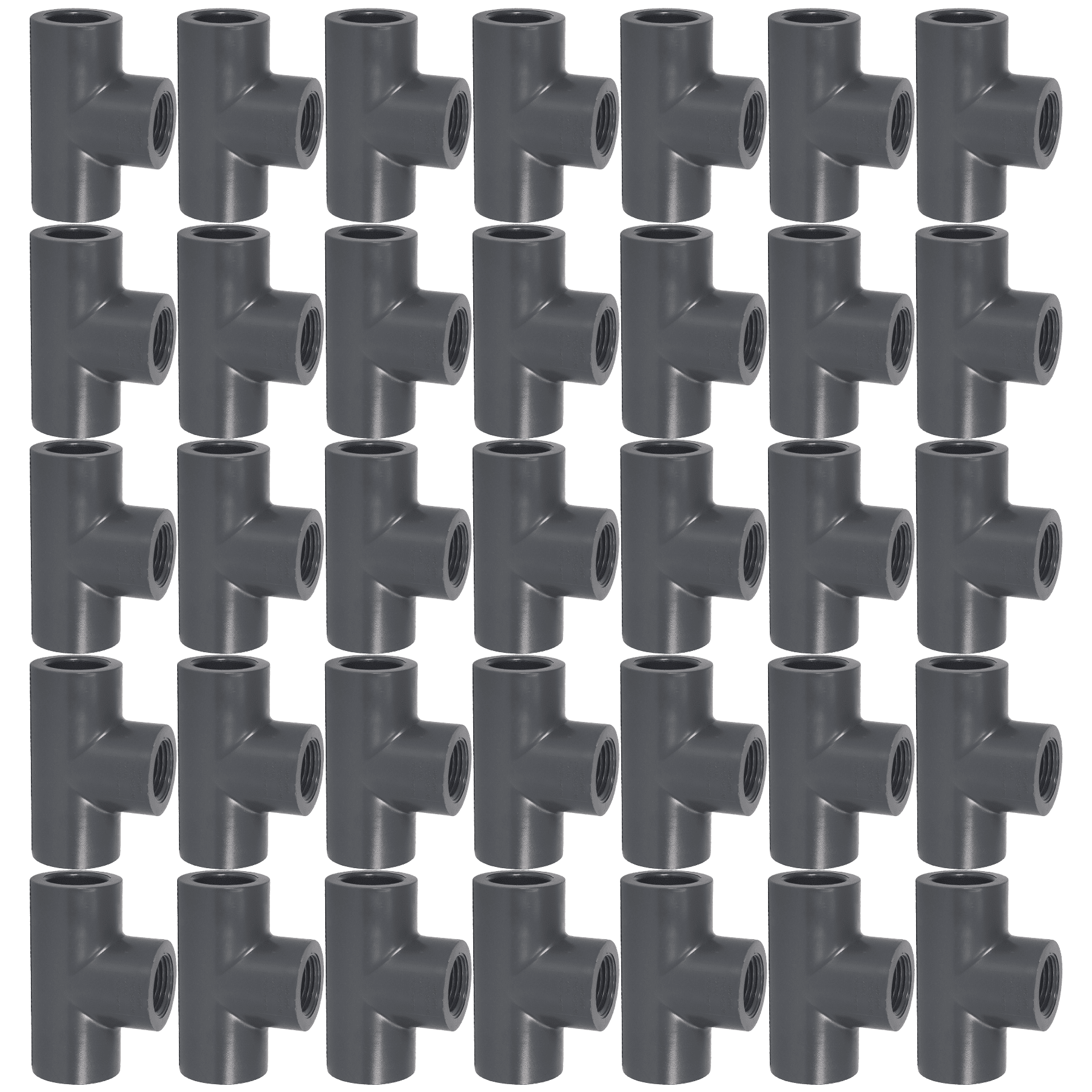 Lesso America 802-010 (100 Pack), Plumbing, PVC Pipe Fitting,Tee, SCH80 ...