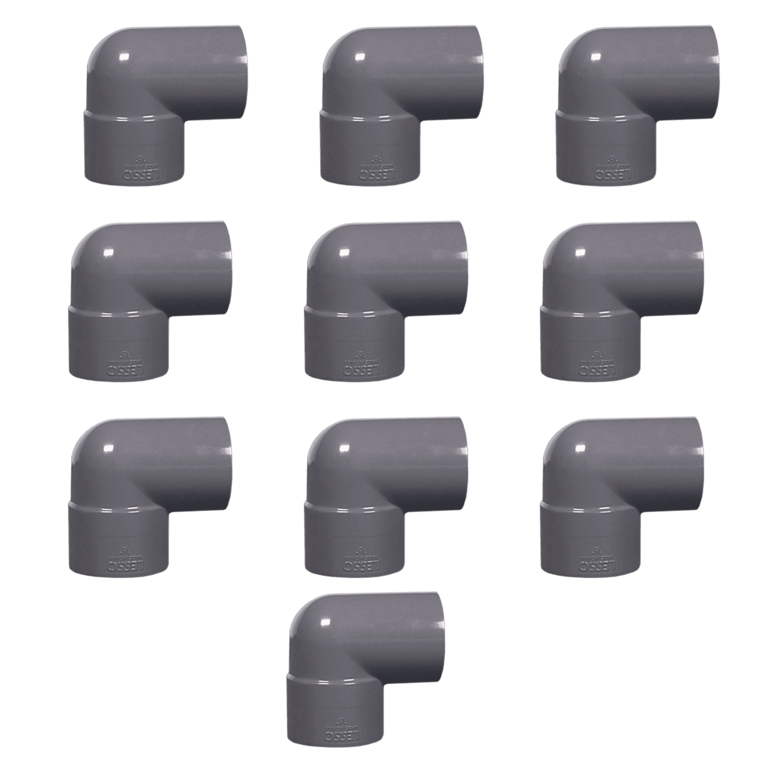Lesso America 807-007 (10 Pack), Plumbing, PVC Pipe Fitting,90°Ell , SCH80, 3/4" - Walmart.com