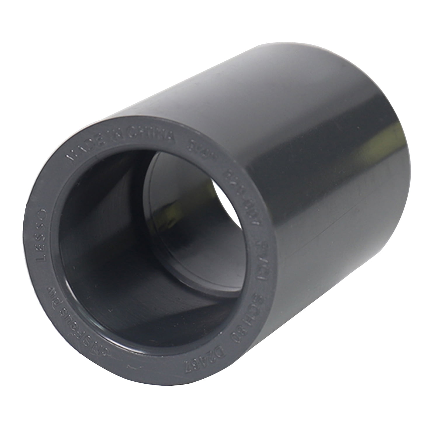 Lesso America 829-005, Plumbing, PVC Pipe Fitting,Coupling, SCH80, 1/2 ...