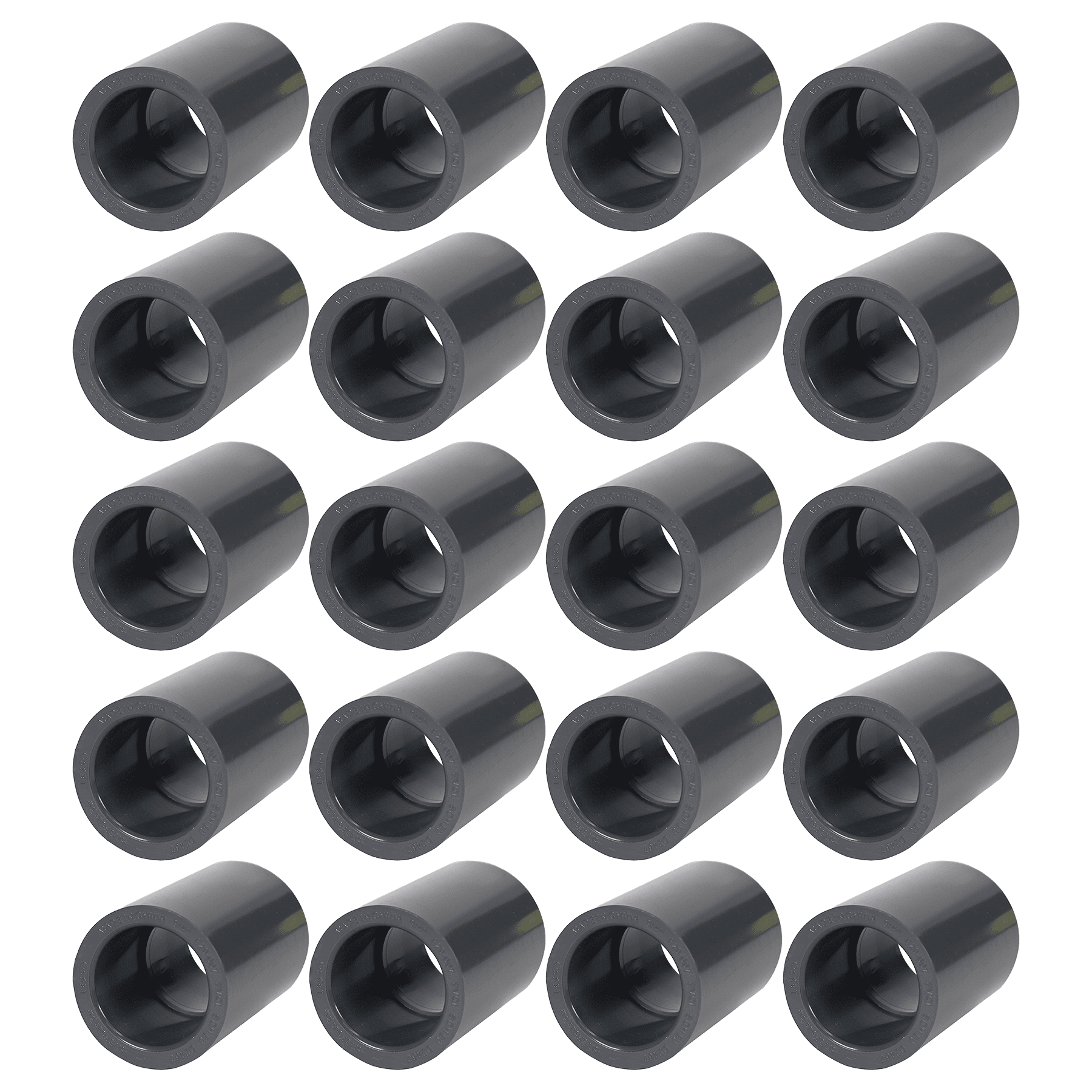 Lesso America 829-020 (20 Pack), Plumbing, PVC Pipe Fitting,Coupling ...