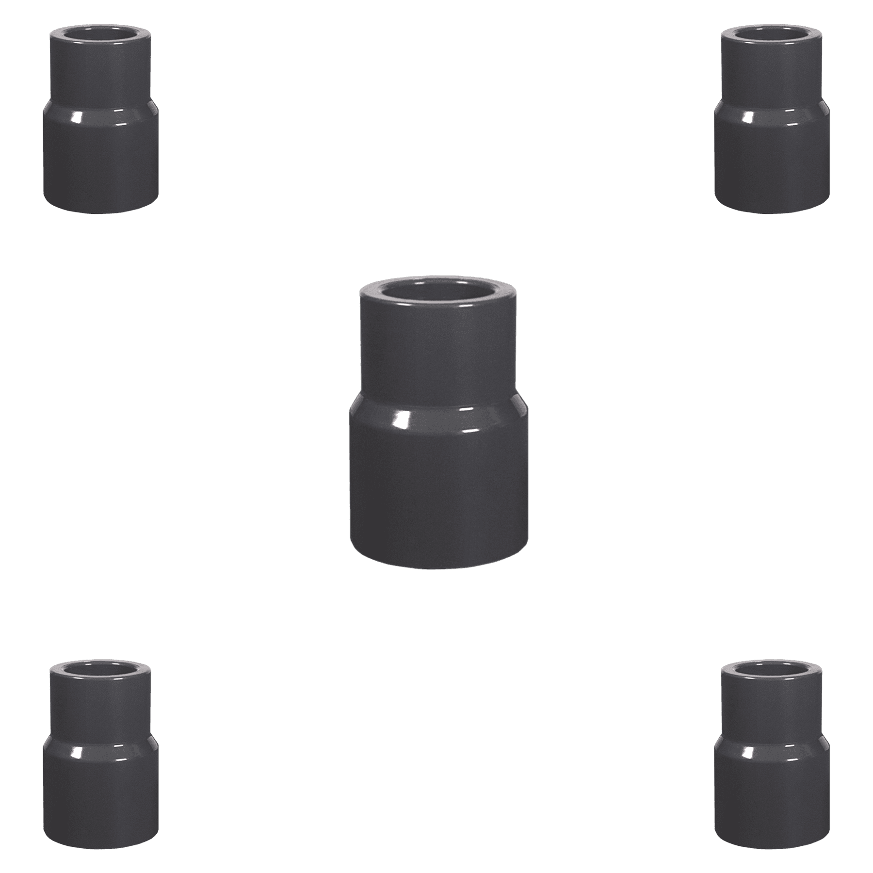 Lesso America 829-130 (5 Pack), Plumbing, PVC Pipe Fitting,Reducing ...