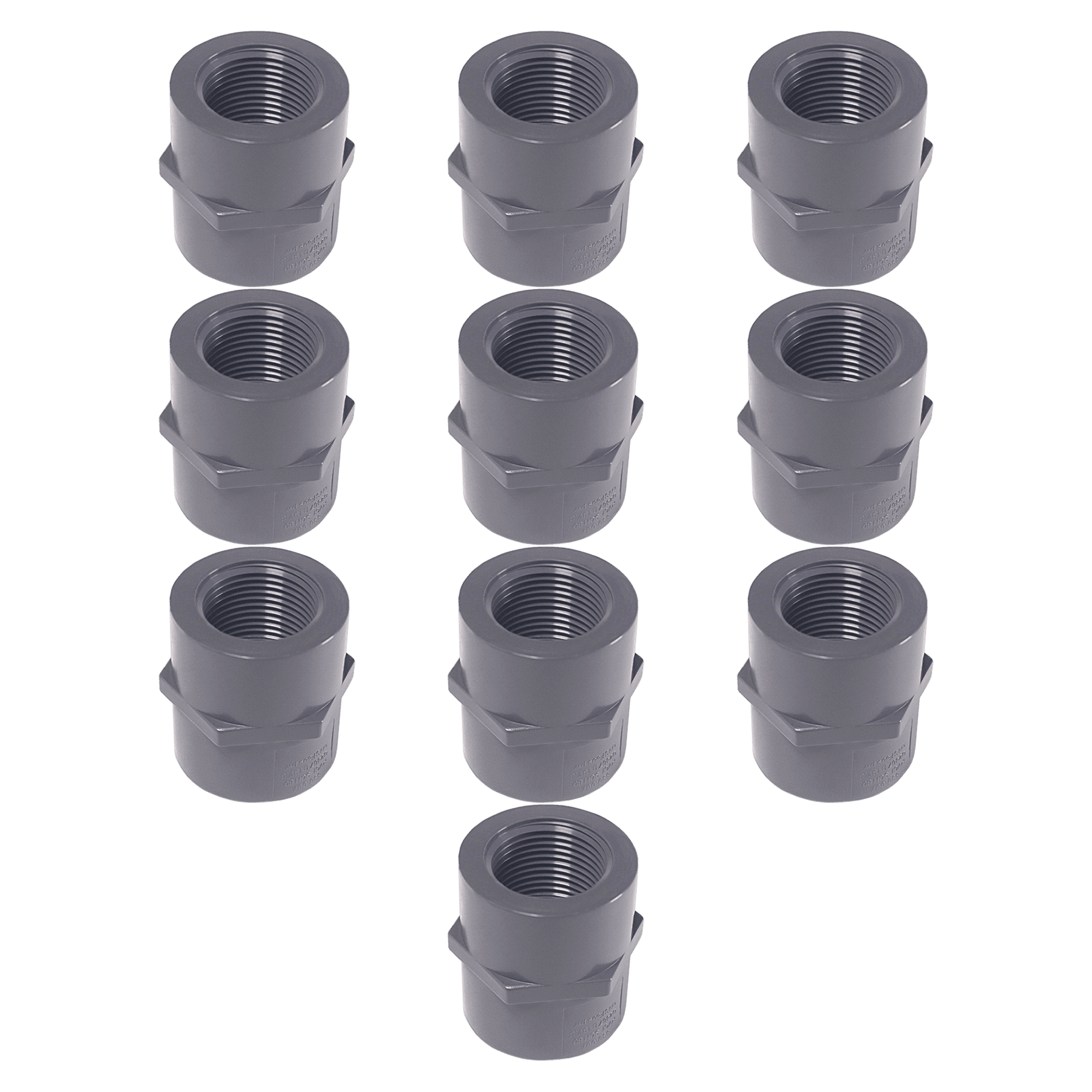 Lesso America 830-020 (10 Pack), Plumbing, PVC Pipe Fitting,Coupling ...