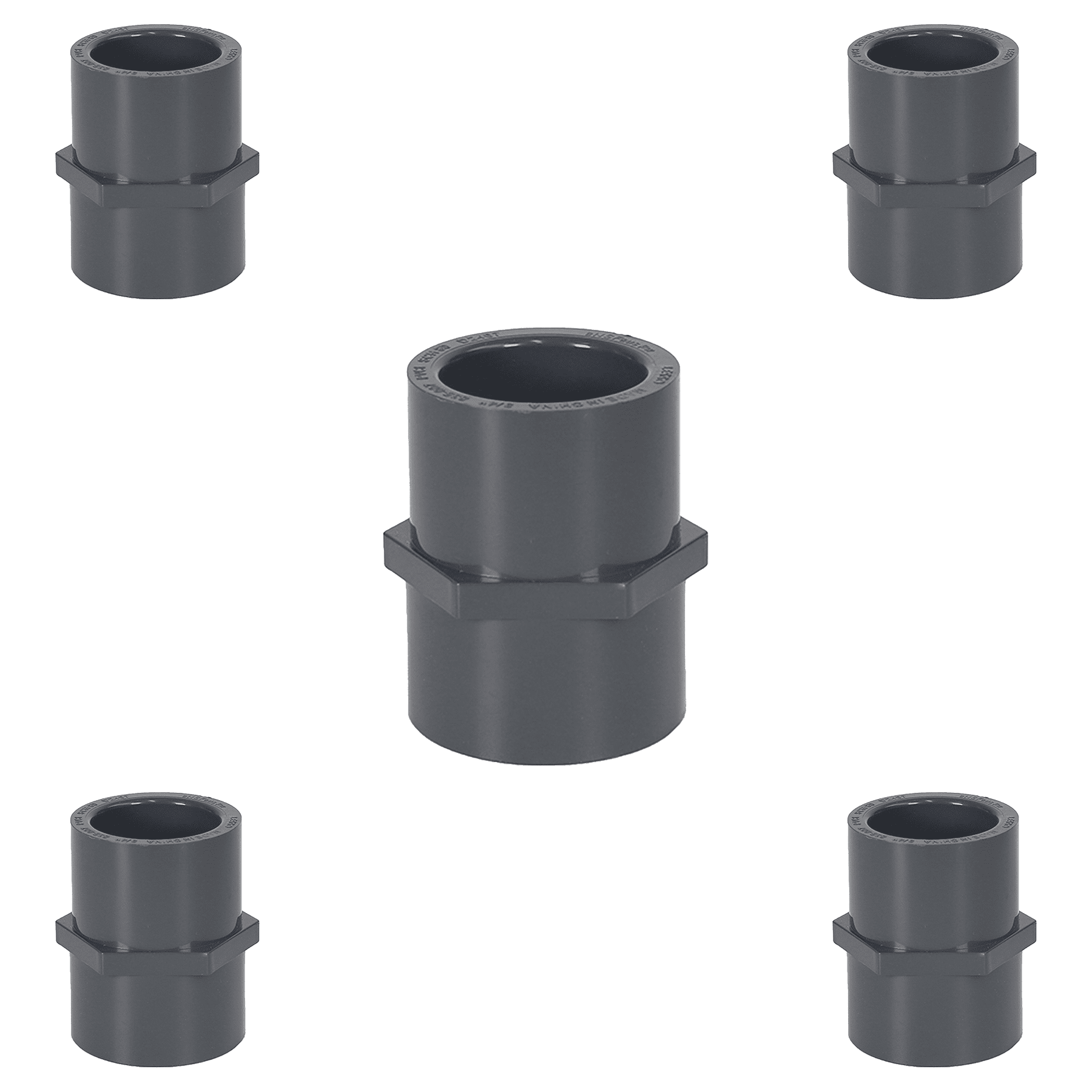 Lesso America 835-007 (5 Pack), Plumbing, PVC Pipe Fitting,Female ...