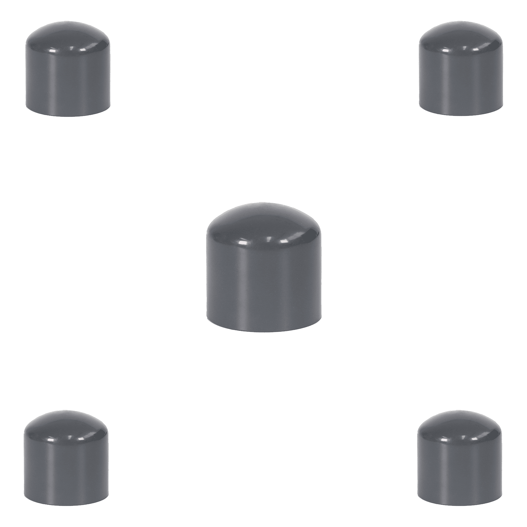 Lesso America 847-005 (5 Pack), Plumbing, PVC Pipe Fitting, Cap , SCH80 ...