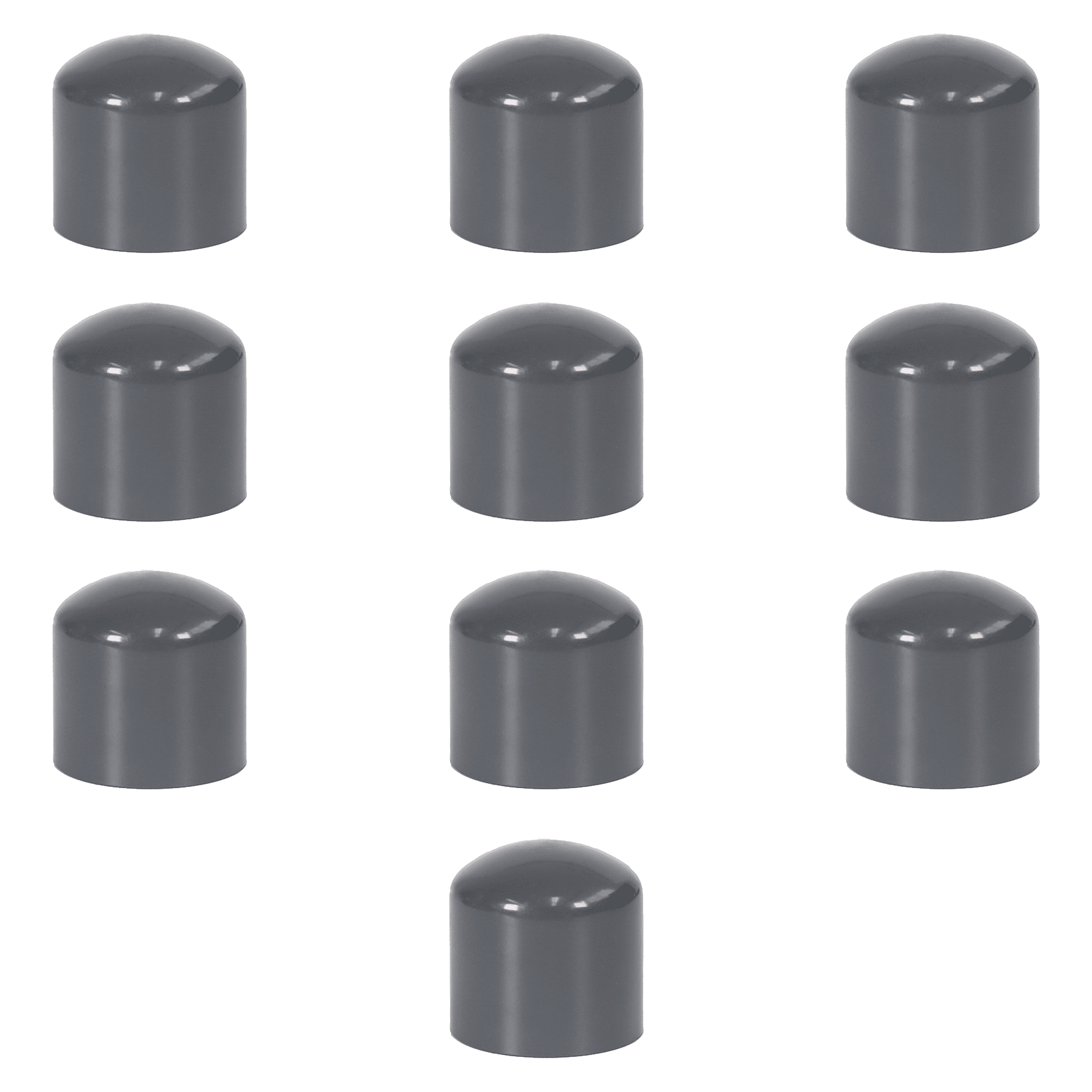 Lesso America 847-007 (10 Pack), Plumbing, PVC Pipe Fitting, Cap, SCH80 ...