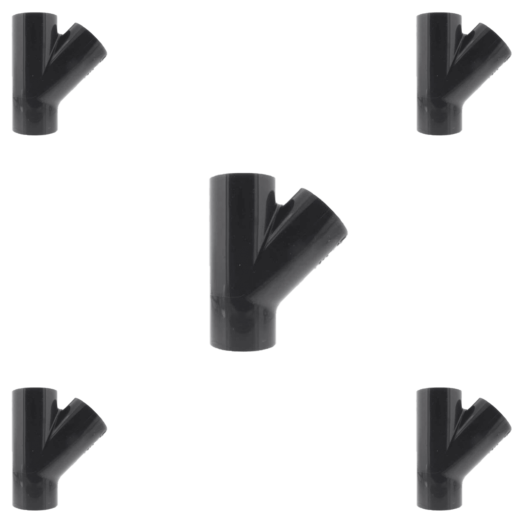 Lesso America 875-020 (5 Pack), Plumbing, PVC Pipe Fitting, WYE , SCH80 ...