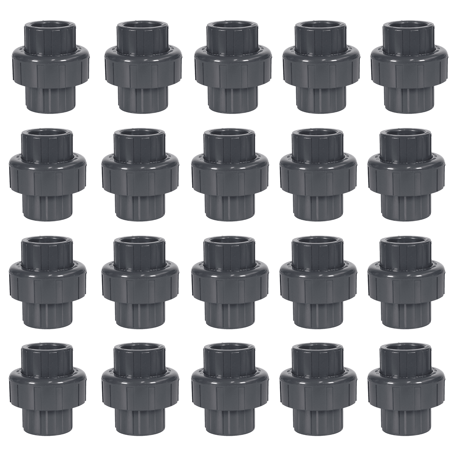 Lesso America 897-007 (20 Pack), Plumbing, PVC Pipe Fitting, Union w/ O ...