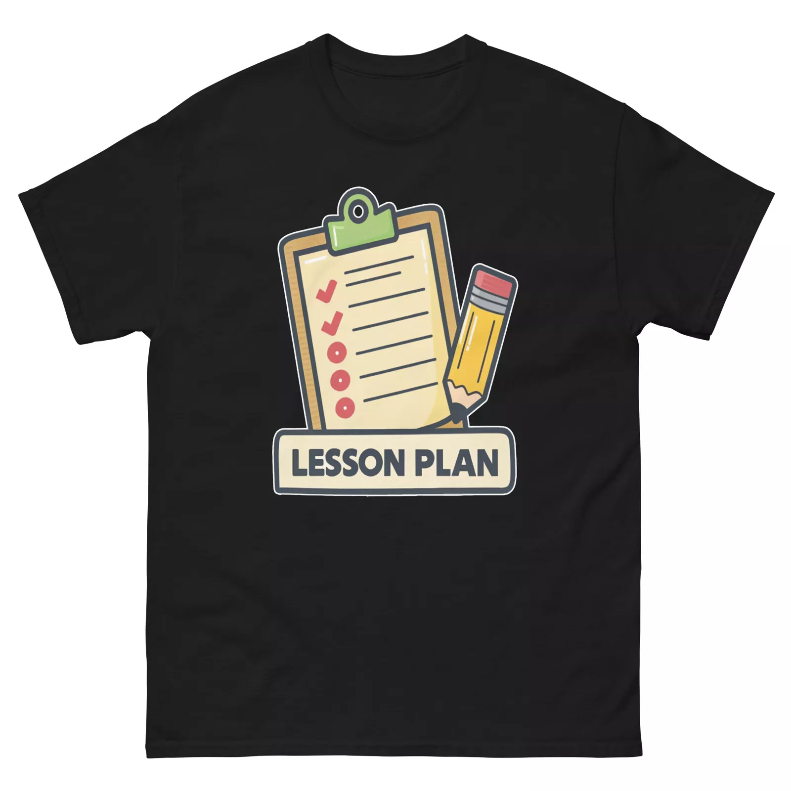 Lesson Plan School Classroom Object Office Teacher T-Shirt - Walmart.com