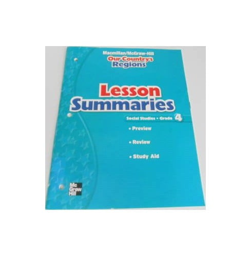 Pre-Owned Lesson Summaries for "Our Country's Regions" Social Studies ...