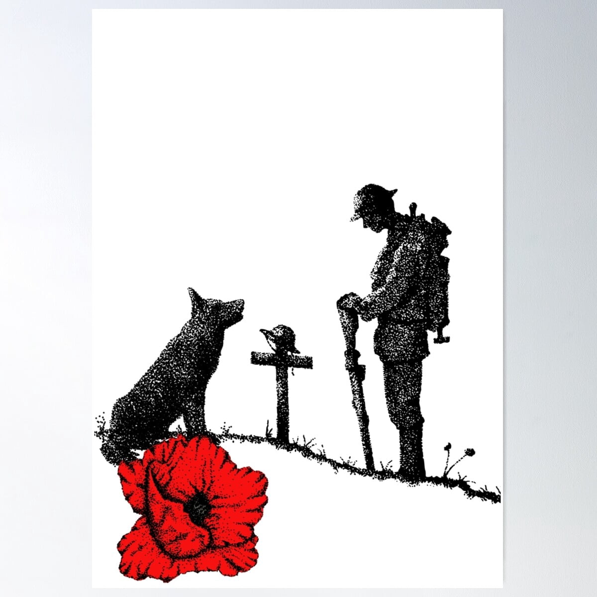 Lest We Forget - Poppy Day (GSD) Poster, 12x18 UNFRAMED - Walmart.com