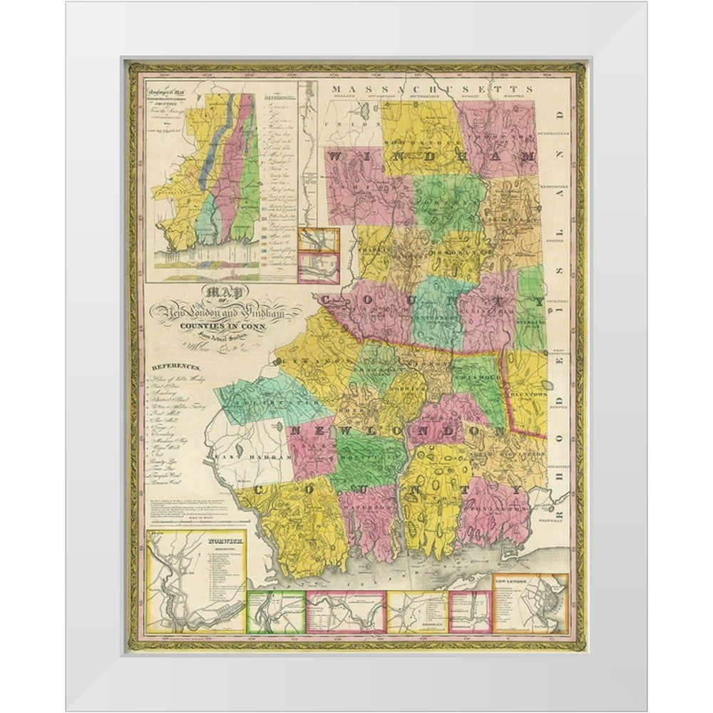 Lester 15x18 White Modern Wood Framed Museum Art Print Titled - Windham ...
